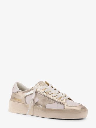 Golden Goose Womens Low-Top Leather Sneakers Stardan White Trainers