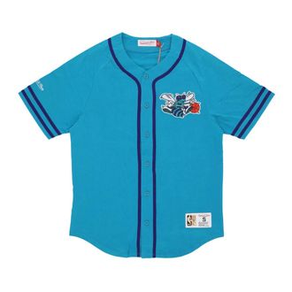 Mitchell & Ness NBA Mode Baumwolljacke Vintage Logo - - Sport - Herren - Blau - XS