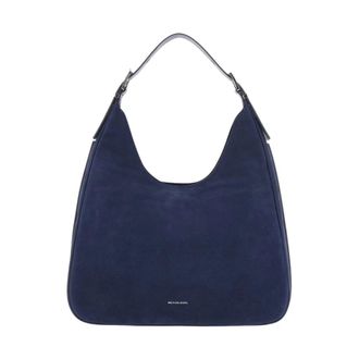Michael Kors Nolita Gro&szlig;e Hobo-Schultertasche aus Nubukleder - - Bags - Damen - Blau - ONE SIZE