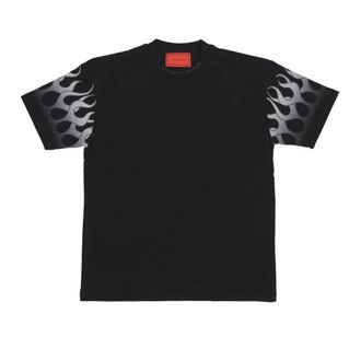 Vision Of Super Flames Tee Schwarz/Wei&szlig; - - Tops - Herren - Schwarzk - M