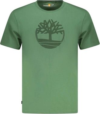 Timberland Homme, Tops, Vert, Taille: XL Cotton T-Shirt