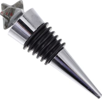 BESTOYARD Sektflaschenverschluss Edelstahl Mit Nat&uuml;rlichem Stein Dekorativ Luftdicht Wiederverwendbar Weinverschluss F&uuml;r Ge&ouml;ffnete Weinflaschen Geschenk F&uuml;r Wei