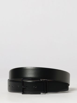 HUGO BOSS Ceinture r&eacute;versible en cuir lisse avec boucle &agrave; ardillon logot&eacute;e