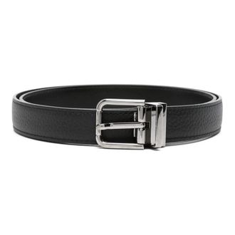 Dolce & Gabbana Klassische Schwarze G&uuml;rtel - - Accessories - Herren - Schwarzk - 115 CM
