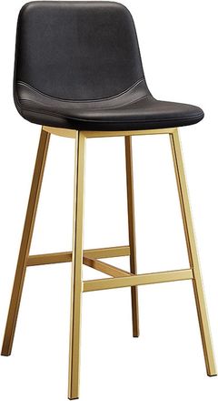 Generic Barhocker mit R&uuml;ckenlehne, 150 kg belastbar, aus PU-Leder, ideal f&uuml;r K&uuml;cheninseln; gepolsterte Barhocker mit Fu&szlig;st&uuml;tze; Esszimmerst&uuml;hle f&uuml;r die Bar