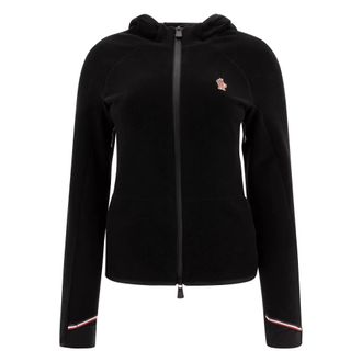 Moncler Maglia Cardigan - Femme - Sweatshirts et sweats &agrave; capuche - Noir - Taille: 40 FR