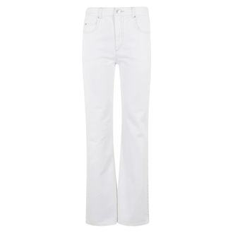 Isabel Marant Wei&szlig;e Denim High Waist Straight Leg Jeans - - Jeans - Damen - Wei&szlig; - 2XS