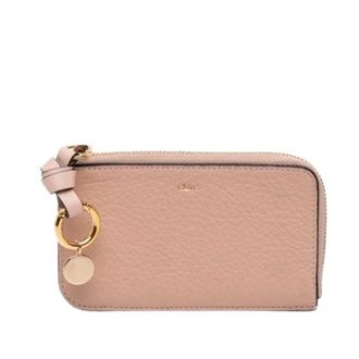Chlo&eacute; Pre-owned Alphabet Card Holder - Femme - Pre-owned - Rose - Taille: ONE Size