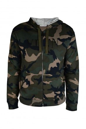 Valentino Garavani Weste mit Kapuze Kaki