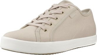 Geox Damen D BLOMIEE E Sneaker, Beige/Lt Gold, 39 EU