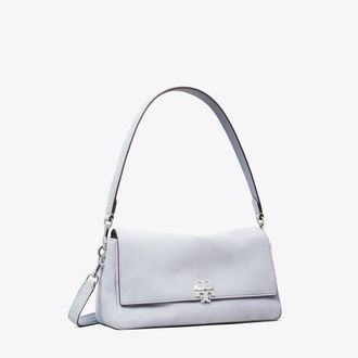 Tory Burch Damen Kleine Charlie Schultertasche aus Wildleder