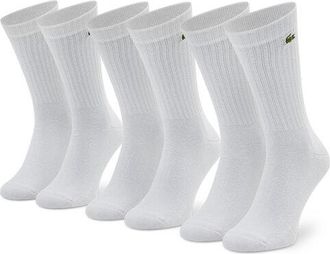 Lacoste Lange Socken RA4182 Wei&szlig;