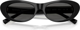 Tiffany & Co. Femme, Accessoires, Noir, Taille: 55 MM Lunettes de soleil ovales &eacute;troites