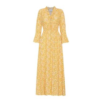 Americandreams Americandreams, Femme, Robes, Jaune, Taille: 40 FR Sally Long Dress