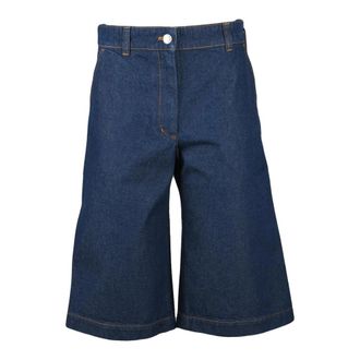 Maison Kitsun&eacute; Damen, Shorts, Blau, W26Gr&ouml;&szlig;e