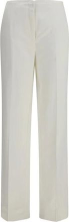 Toteme Pantalon &agrave; ourlet brut facile - Femme - Pantalons - Blanc - Taille: 38 FR