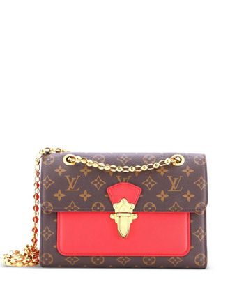 Louis Vuitton Victoire Handbag Monogram Canvas and Leather shoulder bag - Marron