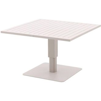 Hesperide Hesperide - Table de jardin relevable carr&eacute;e Salimia avoine 110 x 110 x 69cm en aluminium - Hesp&eacute;ride