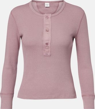 Chlo&eacute; Chlo&eacute; Henley-Top aus Baumwolle