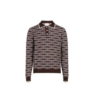 Casablanca Polo logotyp&eacute; en laine