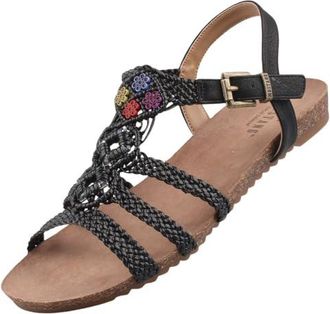 Mustang Jeans Femme 1307-815 Sandale, Noir, 39 EU