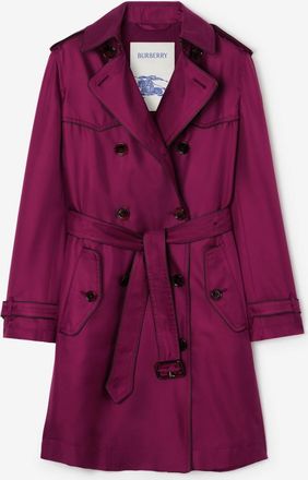 Burberry Trench long Foxfield en soie, Size: 02