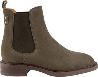 Maison Toufet Femme, Chaussures, Vert, Taille: 41 EU Bottines en Cuir Artisanales