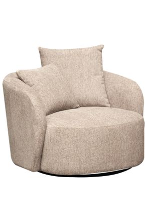 CARRYHOME Sessel, Taupe, Holz, Metall, Textil, Pappel, Sperrholz, F&uuml;llung: Polyester, 101x82x97 cm, Wohnzimmer, Sessel, Sonstige Sessel