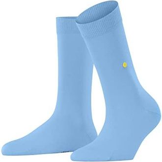 Burlington Lady W So coton unies 1 paire, Chaussettes Femme, Bleu Light Blue 6541, 36-41