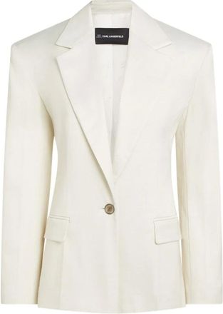 Karl Lagerfeld Femme, Vestes, Blanc, Taille: 34 FR KL Studio Structured Blazer