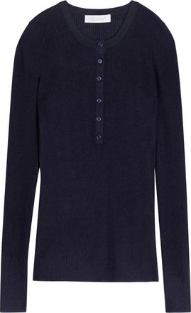 Gabriela Hearst haut Julian Henley en maille - Bleu