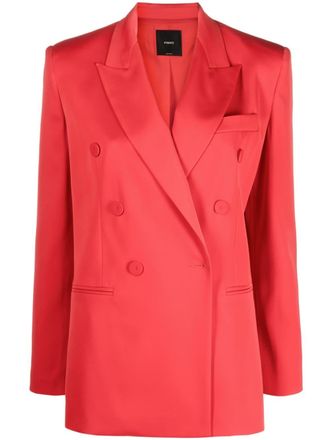 Pinko blazer Envers à fini satiné - Rouge