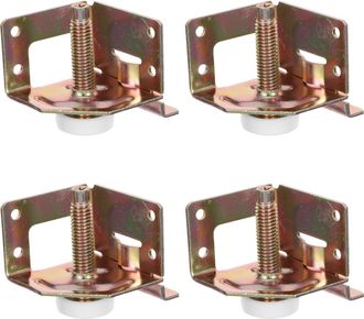 NUOBESTY Gatuida 4 verstellbare Nivellierf&uuml;&szlig;e, robuste M&ouml;belf&uuml;&szlig;e, h&ouml;henverstellbare M&ouml;belf&uuml;&szlig;e, mit Schrauben und Sicherungsmuttern f&uuml;r Tische und Schr&auml;nke