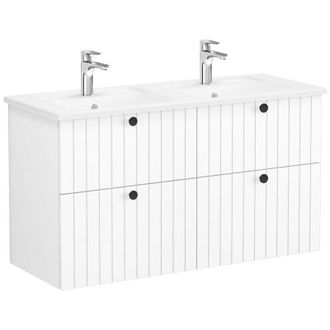 Vitra Badmöbel mit Waschbecken Root 120x67x46 cm Mattweiss (ROOTG120WINTS)