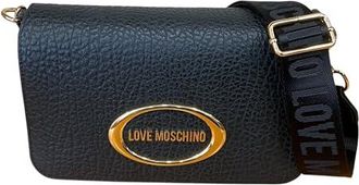 Love Moschino Sac &agrave; bandouli&egrave;re r&eacute;glable et s&eacute;parateur int&eacute;rieur en cuir v&eacute;ritable JC4339