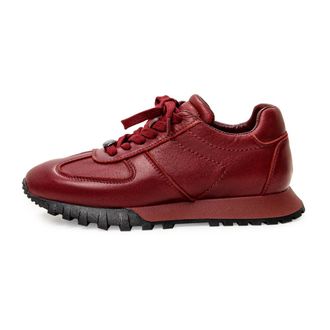 Cesare Gaspari Lackleder-Sneakers - - Shoes - Damen - Rot - 39 EU