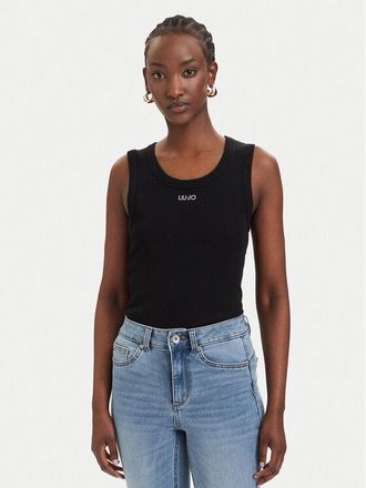 Liu Jo Top TA6097 J4822 Schwarz Slim Fit