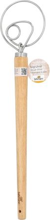 RBV BIRKMANN Teigrührer - L 34 cm - Holzgriff - Edelstahlspulen
