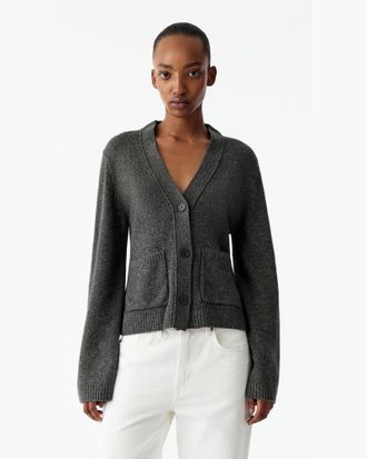 Arket Strickjacke Aus Wolle -Grau