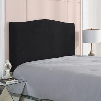 Generic Elastische Version Bettkopfteil Bezug Vollformat Kopfteil Bezug Staubschutzh&uuml;lle f&uuml;r Polsterm&ouml;bel im Schlafzimmer Schwarz Kopfteil f&uuml;r kalifornisches 