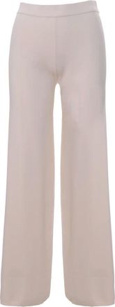 KANGRA Femme, Pantalons, Blanc, Taille: 38 FR Wide Pantalons