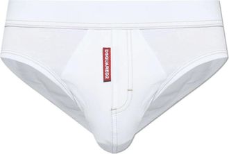 Dsquared2 Homme, Sous-v&ecirc;tements, Blanc, Taille: 2XL Cotton Briefs With Logo
