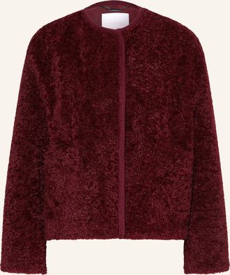 Rich & Royal Teddyfell-Jacke rot