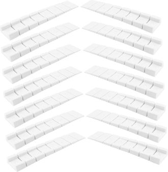 DOITOOL 40 Stück Möbelkeile aus Kunststoff zum Nivellieren und Stabilisieren von Tischen Stühlen Schränken Verstellbare Fußpads für Unebene Böden Einfache Mon