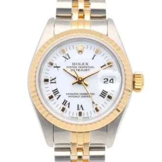 Rolex Montre Pre-owned Vintage Datejust 26mm - Femme - Pre-owned - Jaune - Taille: ONE Size