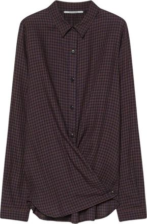 Pomandere Femme, Blouses et Chemises, Multicolore, Taille: 42 FR Chemise en flanelle &agrave; carreaux
