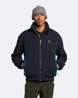 Lyle & Scott Wendbare Jacke aus recyceltem Lammfell