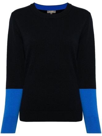 N.Peal pull en cachemire à col rond - Noir