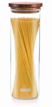 Tescoma Vorratsglas, Glas, transparent/braun, 35.8 x 13 x 11.2 cm, T894626