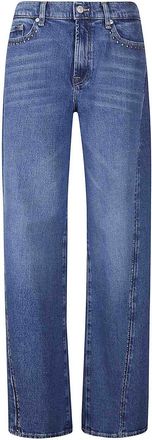 7 For All Mankind Jean Droit - Bleu